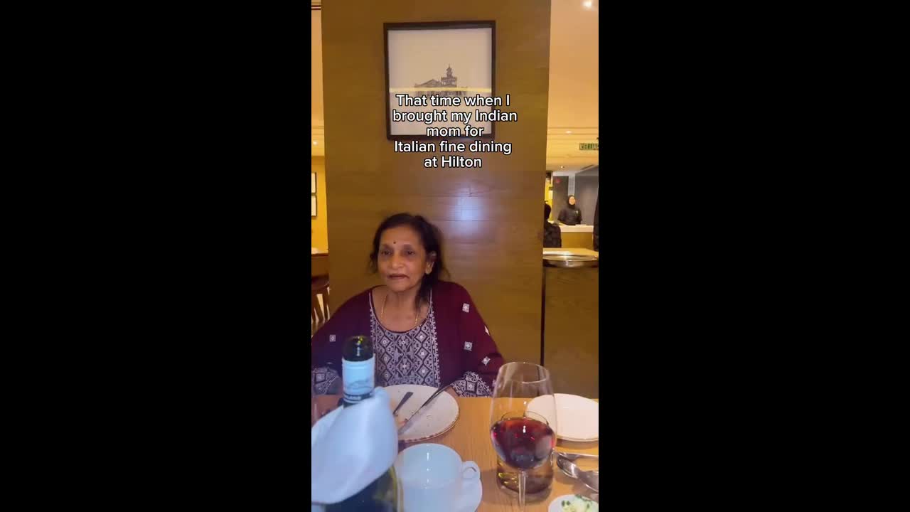 Indian mum’s first taste of Italian cuisine goes viral for her ...