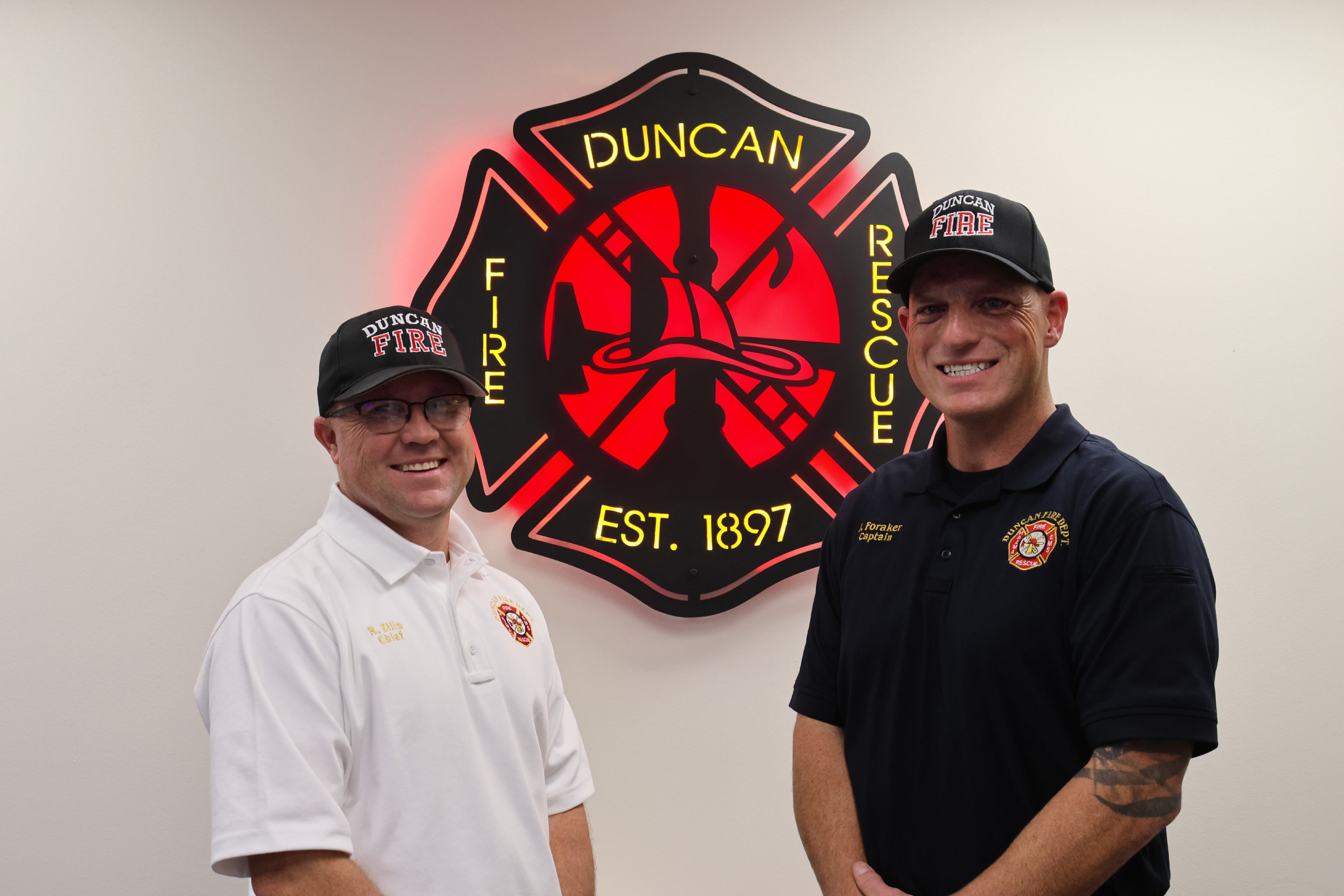 Duncan Fire Department announces pair chosen for fire chief, deputy ...
