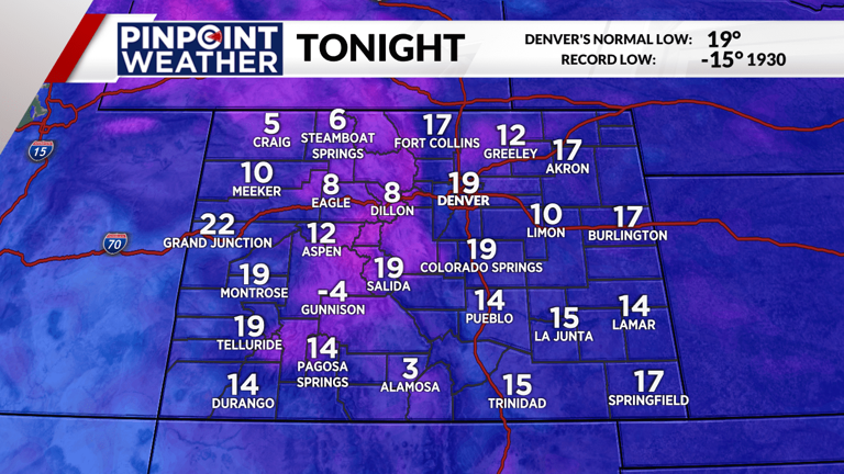 Denver weather: Cooling trend and chance for snow by the end of the week