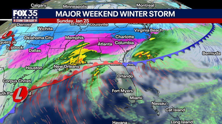 Major southern winter storm expected this weekend: How this affects ...