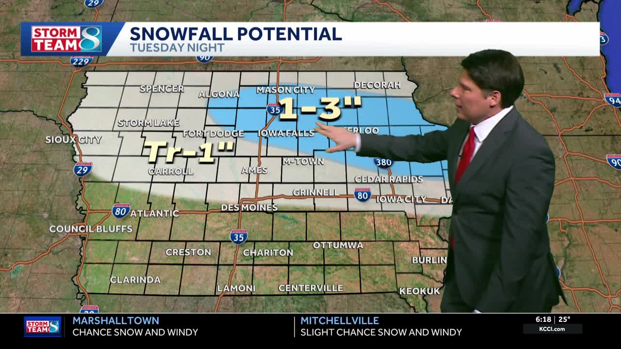 Iowa weather: Snow chances this week will lead to more brutal cold for ...