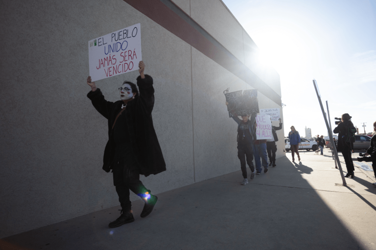 In photos: Odessa residents join nationwide 'walk-out' protest