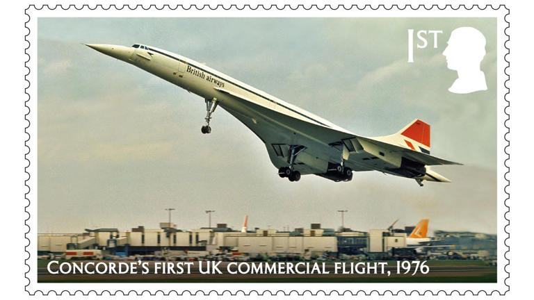 New stamps mark 50th anniversary of first commercial Concorde flights