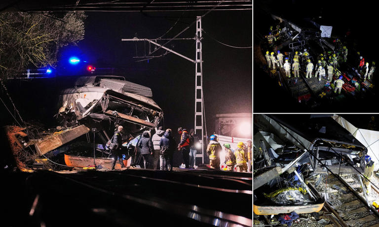 One dead and 37 injured after train derails in Spain - just days after ...