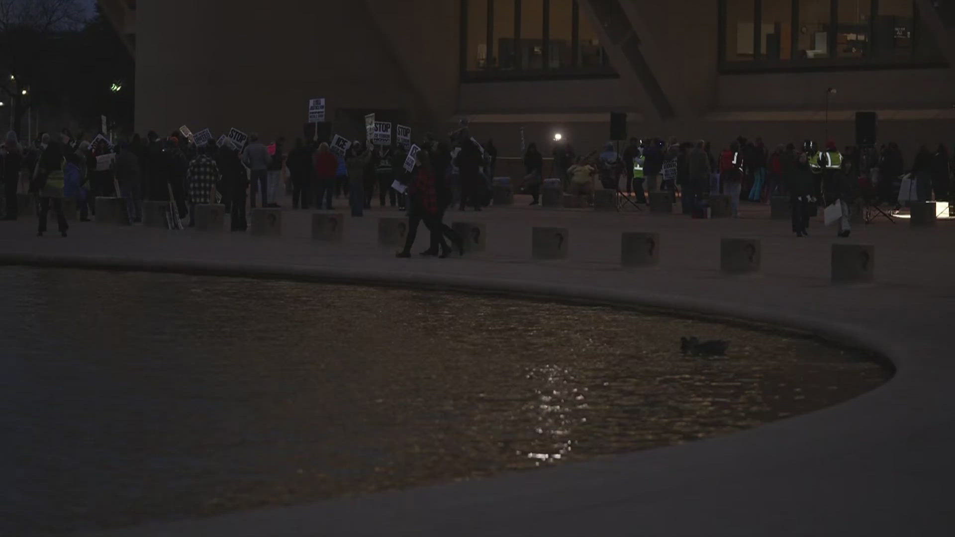Stop ICE terror rally begins in front of Dallas City Hall