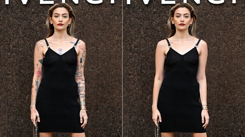 What Paris Jackson would look like without her tattoos