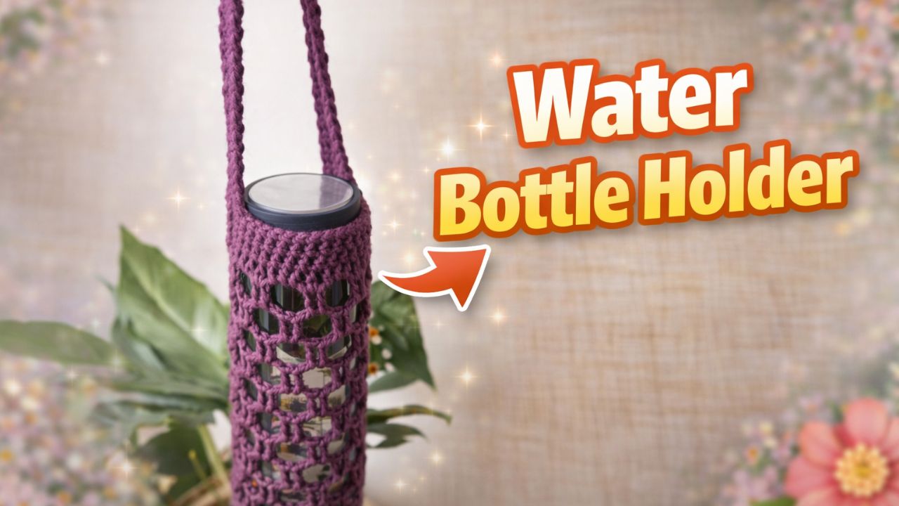 How to crochet a water bottle holder you’ll take everywhere