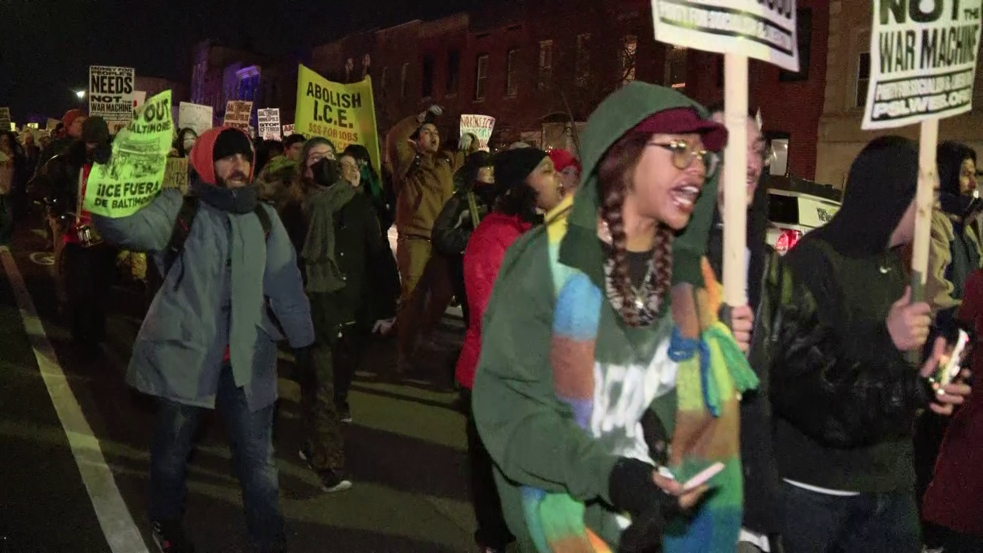 Protesters, public figures call out ICE actions at Patterson Park rally