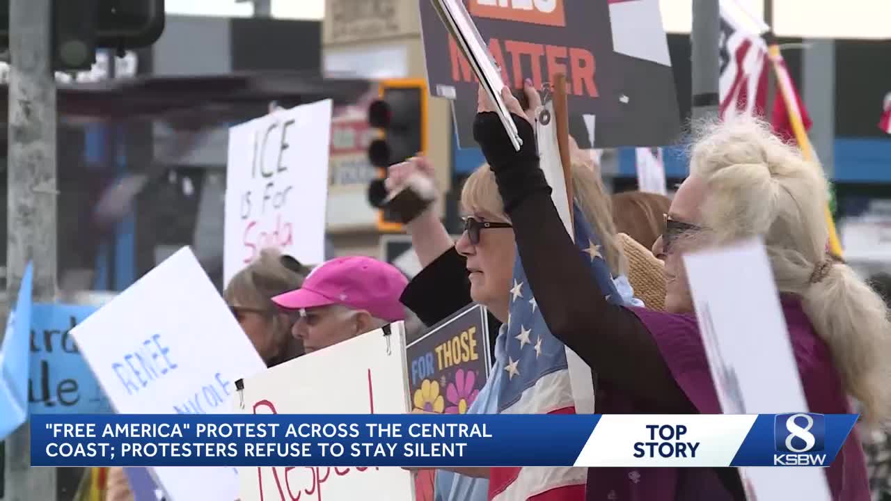 Central Coast protesters join nationwide 'Free America Walkout ...