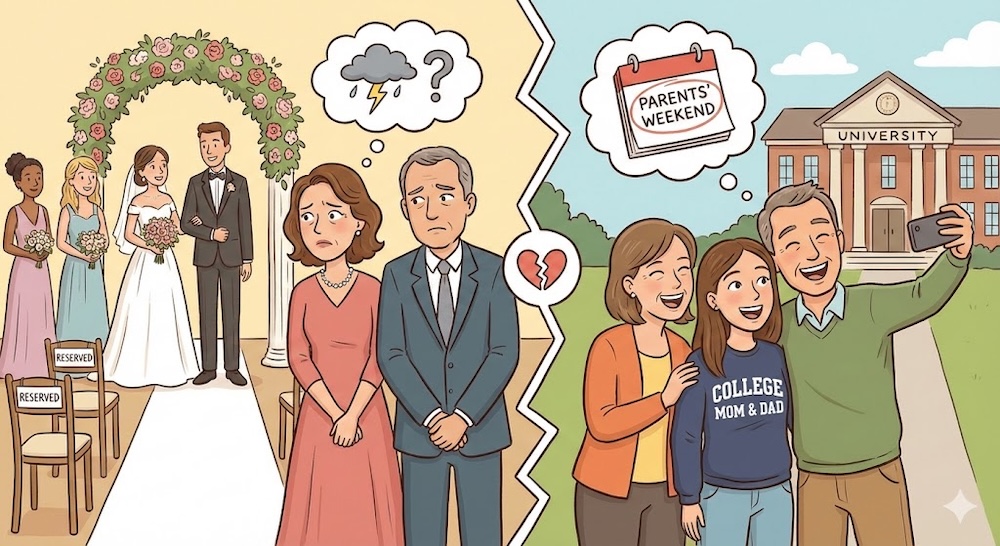 When close friends skip your child’s wedding: Navigating the hurt