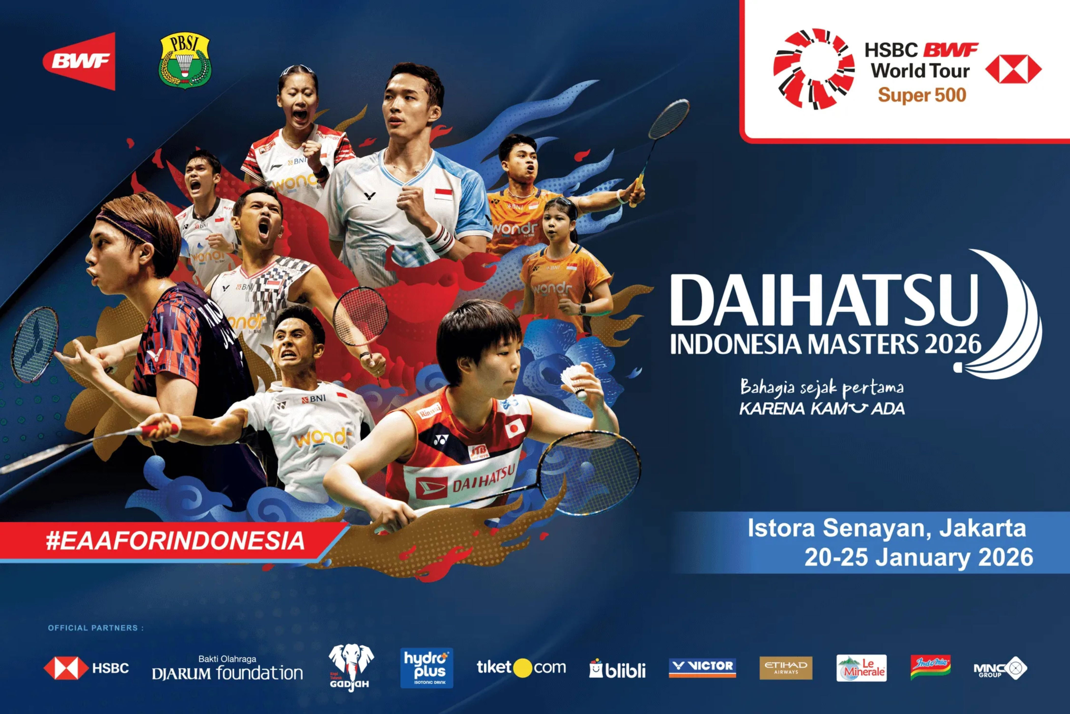 Live streaming Indonesia Masters 2026 dan jadwal pertandingannya