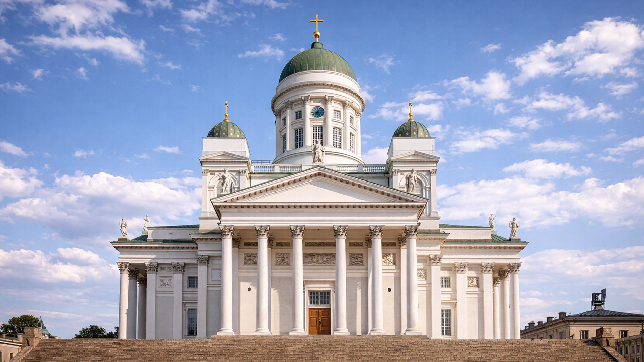 Steps to the sky beneath Helsinki’s green domes