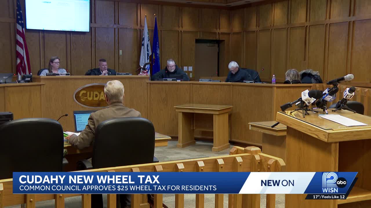 Cudahy approves $25 wheel tax to prevent budget cuts