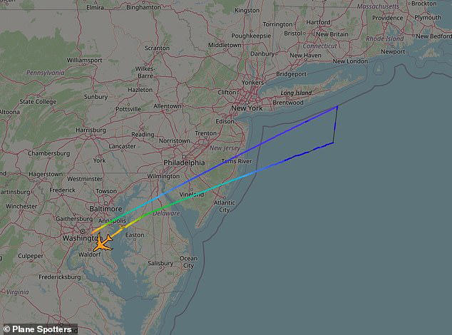 Air Force One finally heads to Davos after dramatic U-turn due to ...