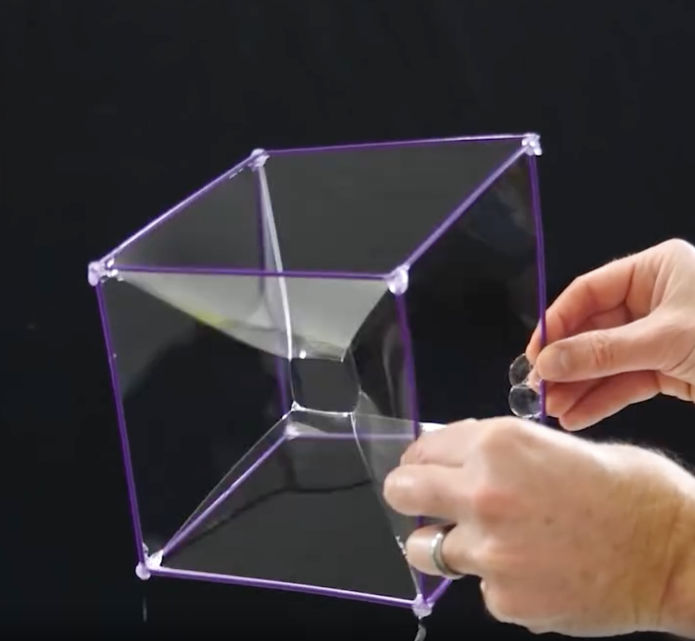 Surface tension explained with soap film