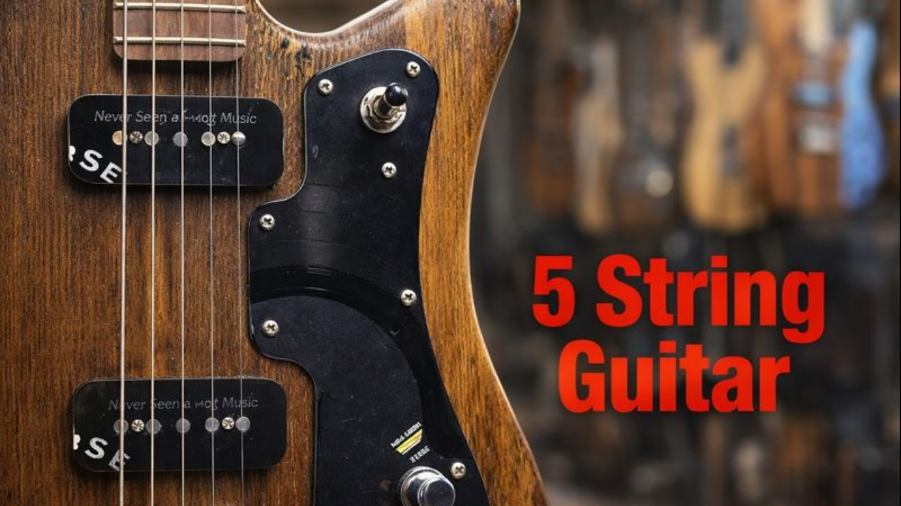 How a custom 5-string guitar is crafted from reclaimed wood