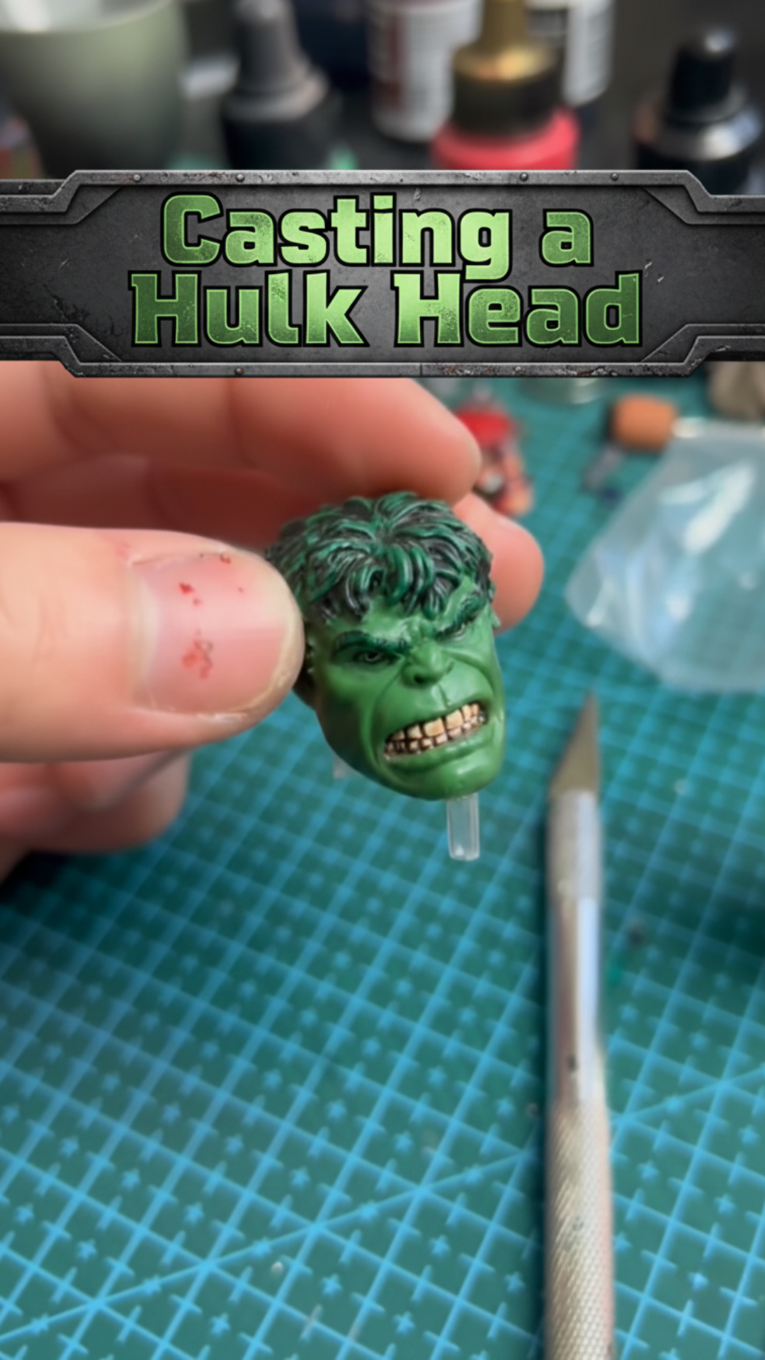 Casting a Hulk head Marvel Legends & Mezco collectible process