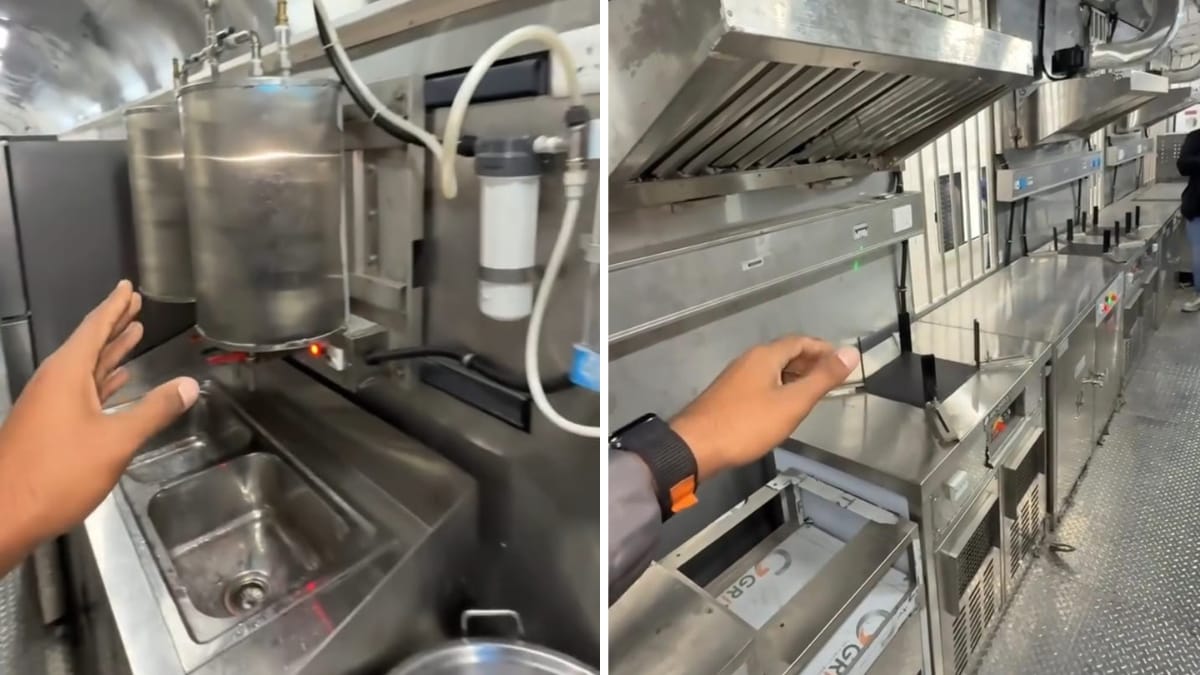 Viral video shares a look inside Amrit Bharat Express pantry car with ...