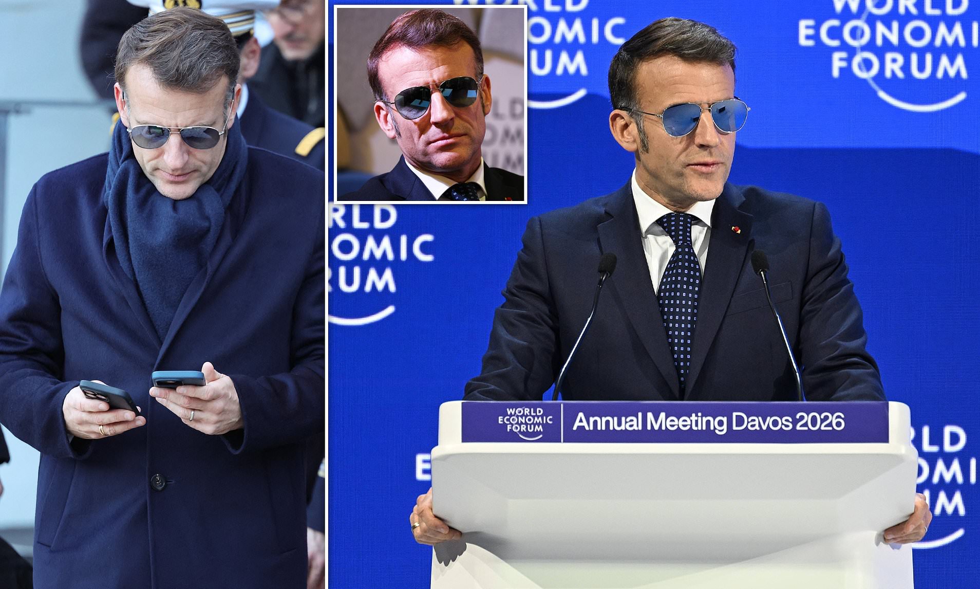 Is there more to Macron's sunnies than meets the eye? Conspiracy ...