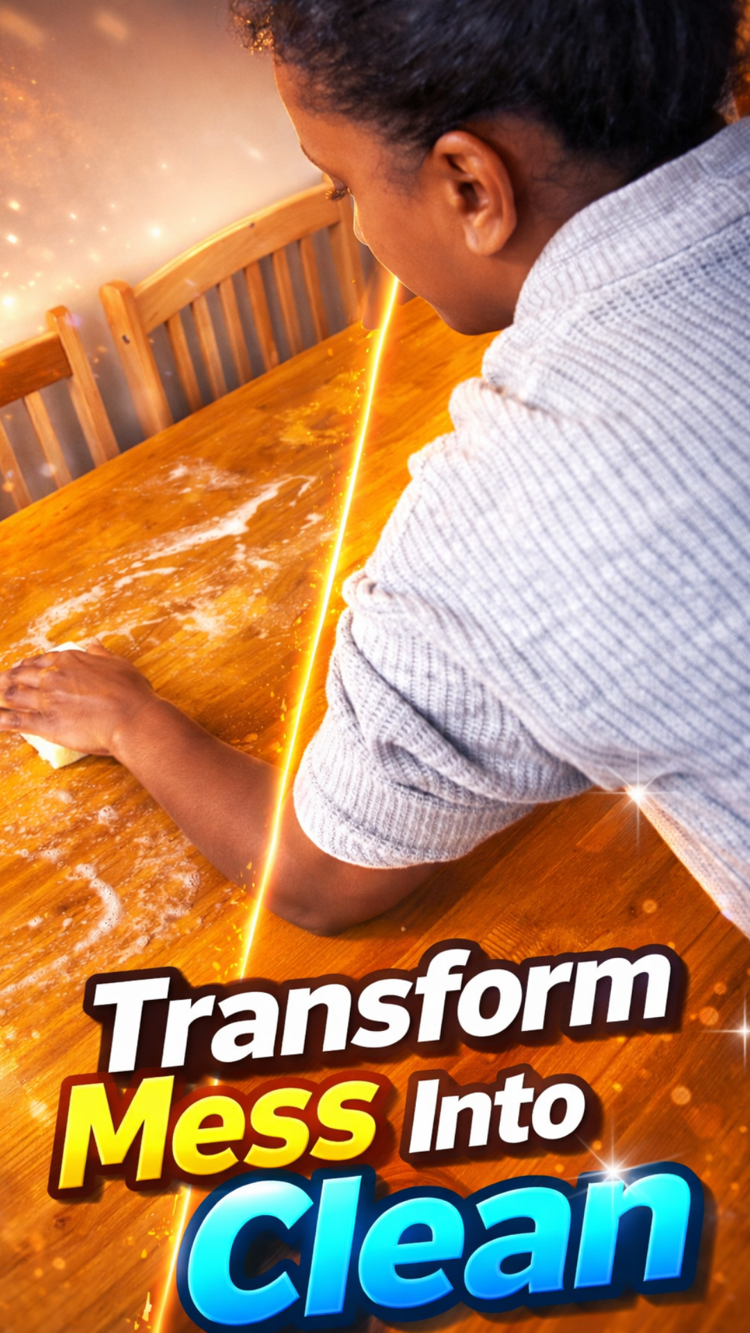 Cleaning motivation from messy to immaculate