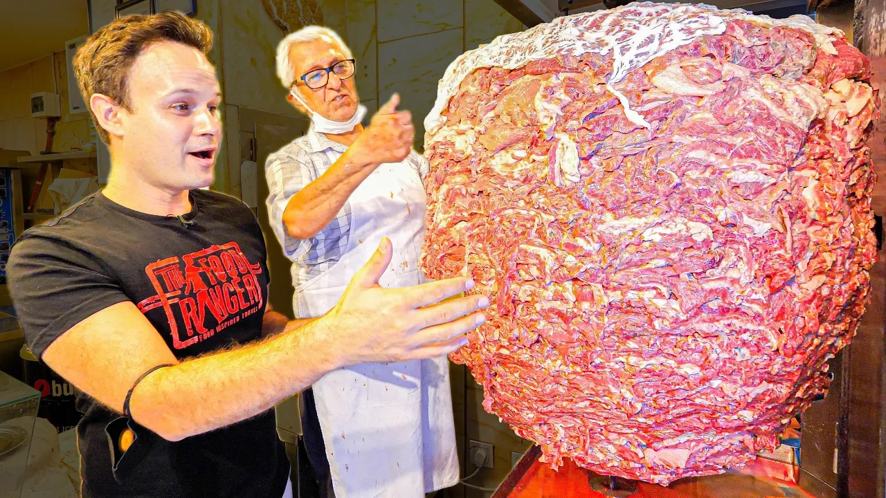 Giant doner meat stacks dominate Istanbul’s street food scene