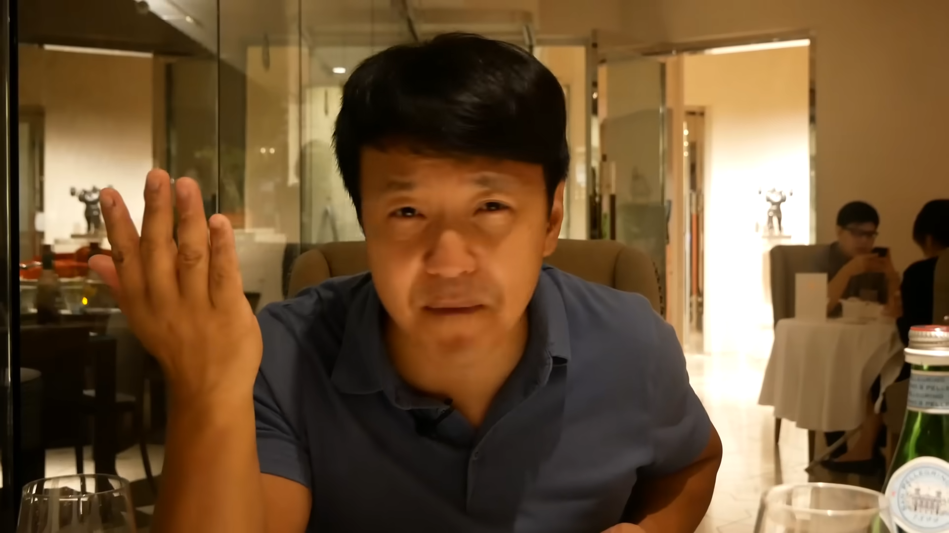 Watching fresh steak and lobster cooked before eating at a buffet