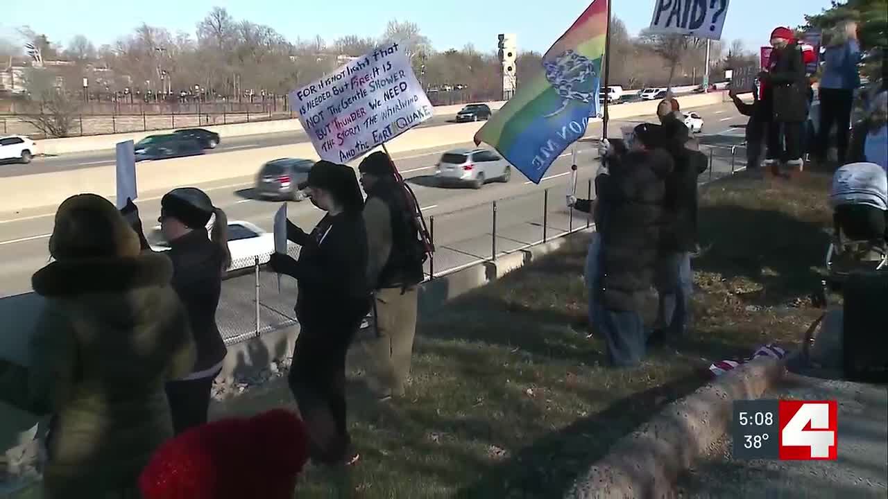 Hundreds in St. Louis protest Trump administration, ICE