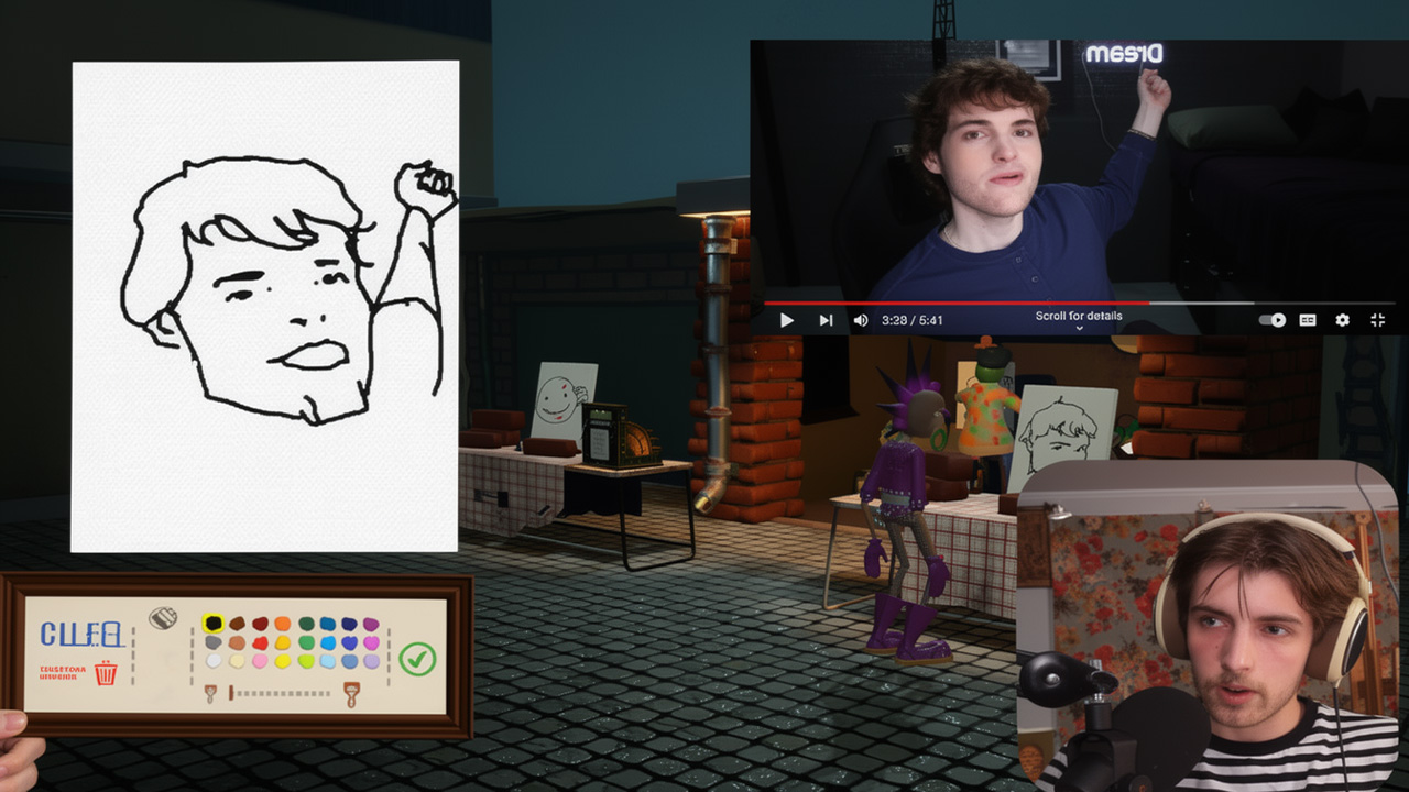 Oil painter players wrap Passpartout: Starving Artist Simulator finale ...