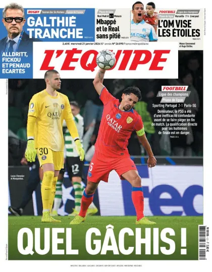 Lá fora: "Desastre" do PSG em Alvalade e Vini Jr volta a sorrir em Madrid