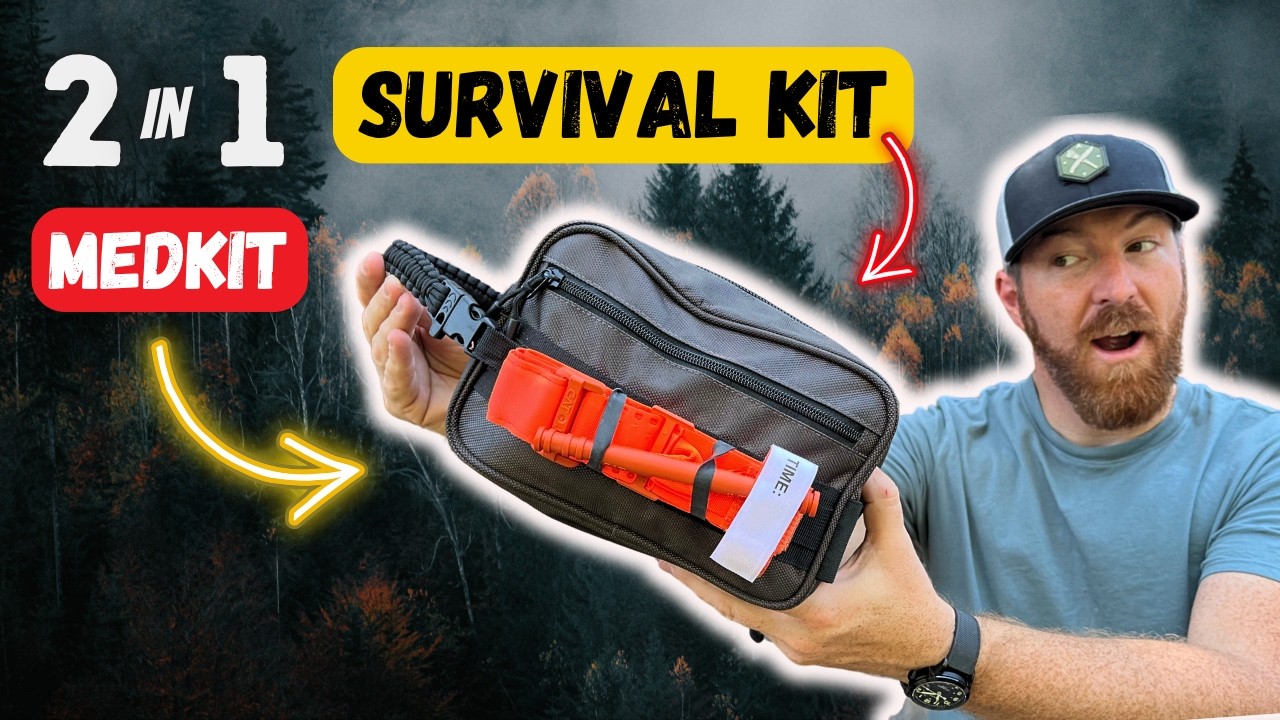 DIY survival kit hack using only a toiletry bag