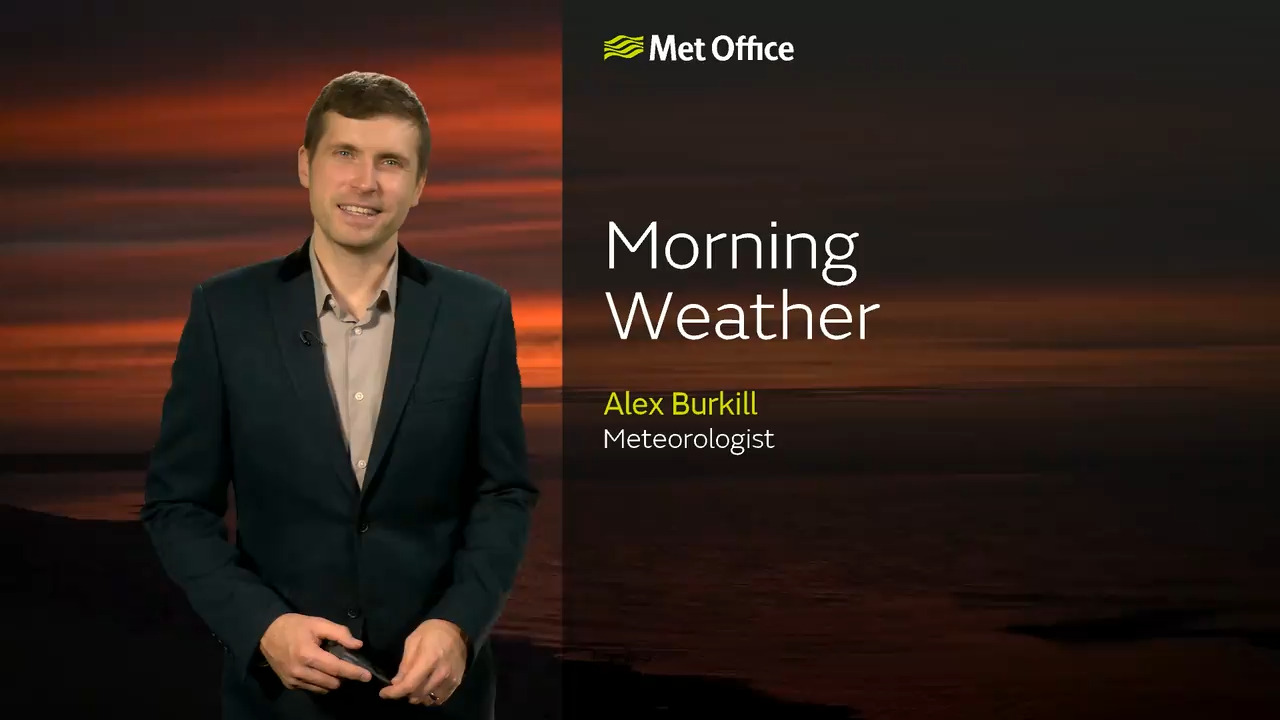 Met Office Tuesday morning weather forecast 21/10/25