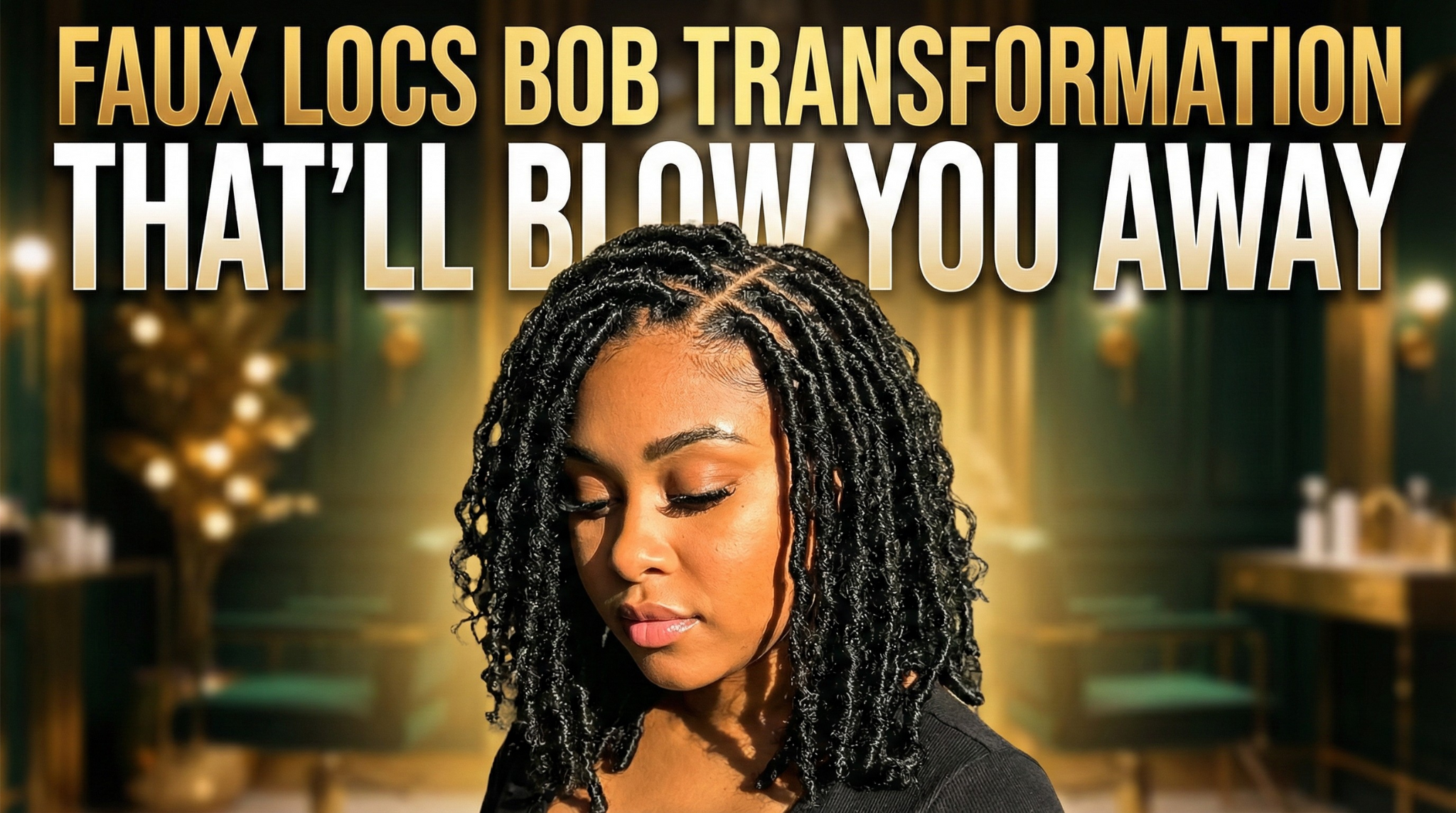 Faux locs bob transformation that’ll blow you away