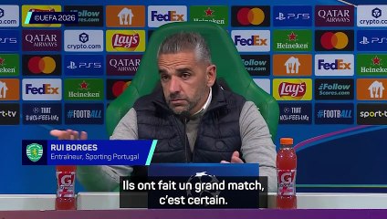 Borges est fier de la performance de son équipe