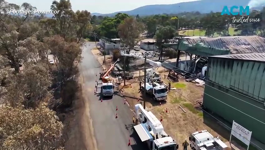 Drone footage shows scale of destruction to Harcourt Cooperative Cool ...