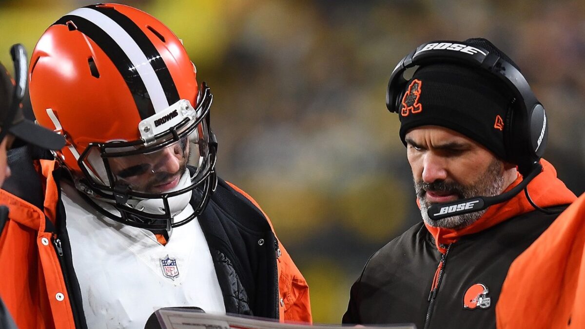 Baker Mayfield puts Kevin Stefanski on notice after Falcons writer ...