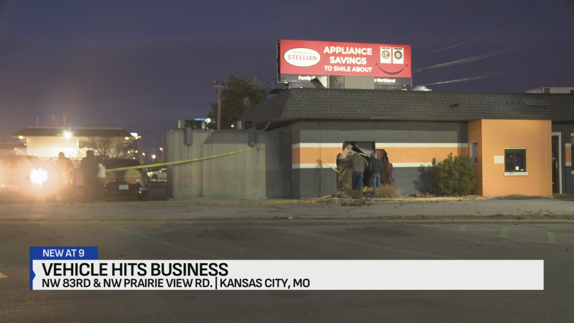 Vehicle crashes into In-A-Tub restaurant in the Northland