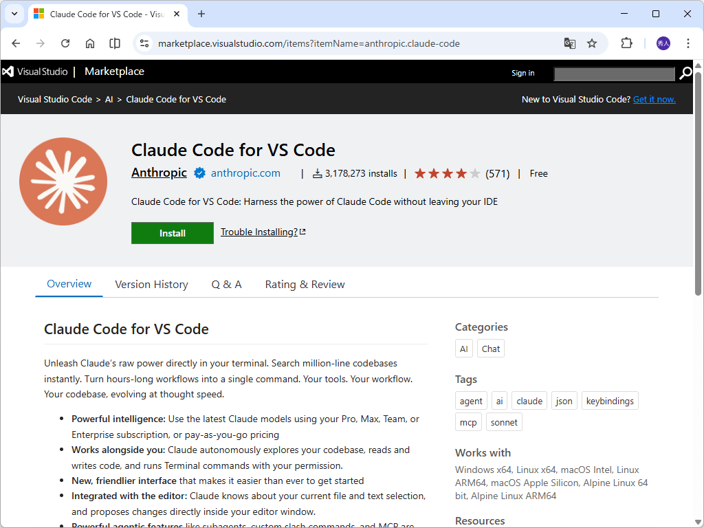 Anthropic、「Claude Code for VS Code」の一般提供を開始／コーディング支援AI「Claude Code」の公式 ...