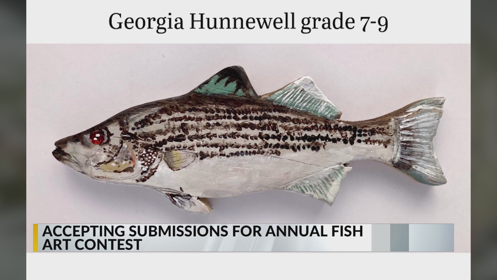 Deadline approaching for submissions for annual fish art contest