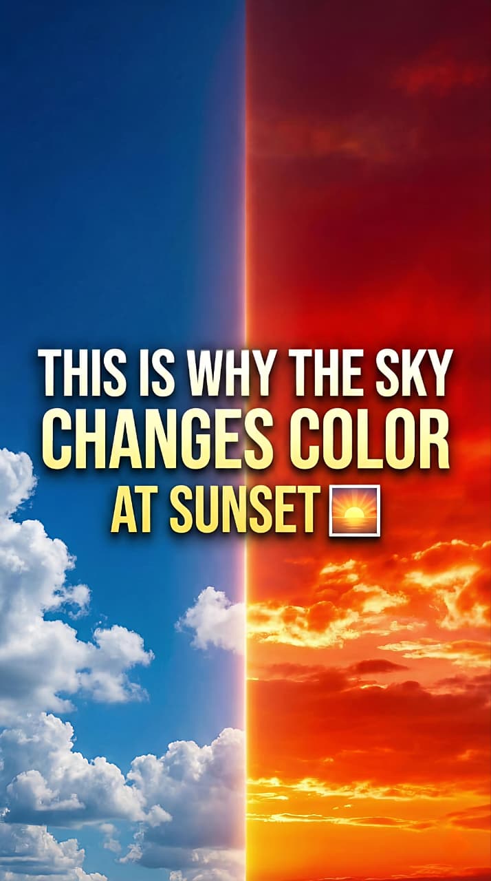 This is why the sky changes color at sunset
