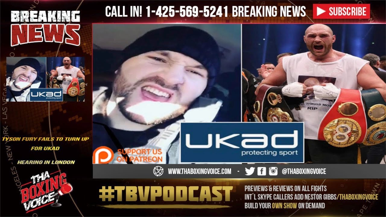 Is Tyson Fury serious? Fury fails to show up for UKAD hearing in London