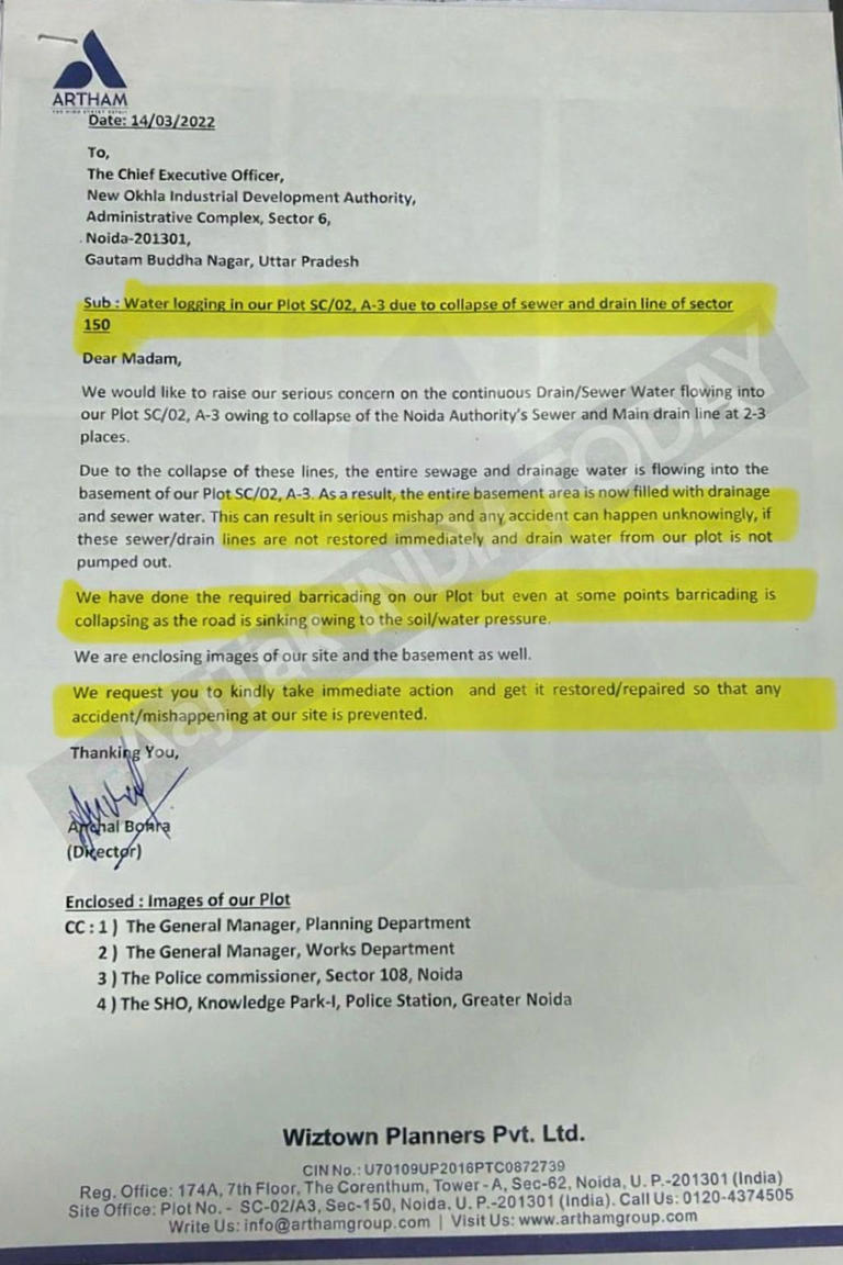 Noida builder had flagged dangers of water pit years before techie's death