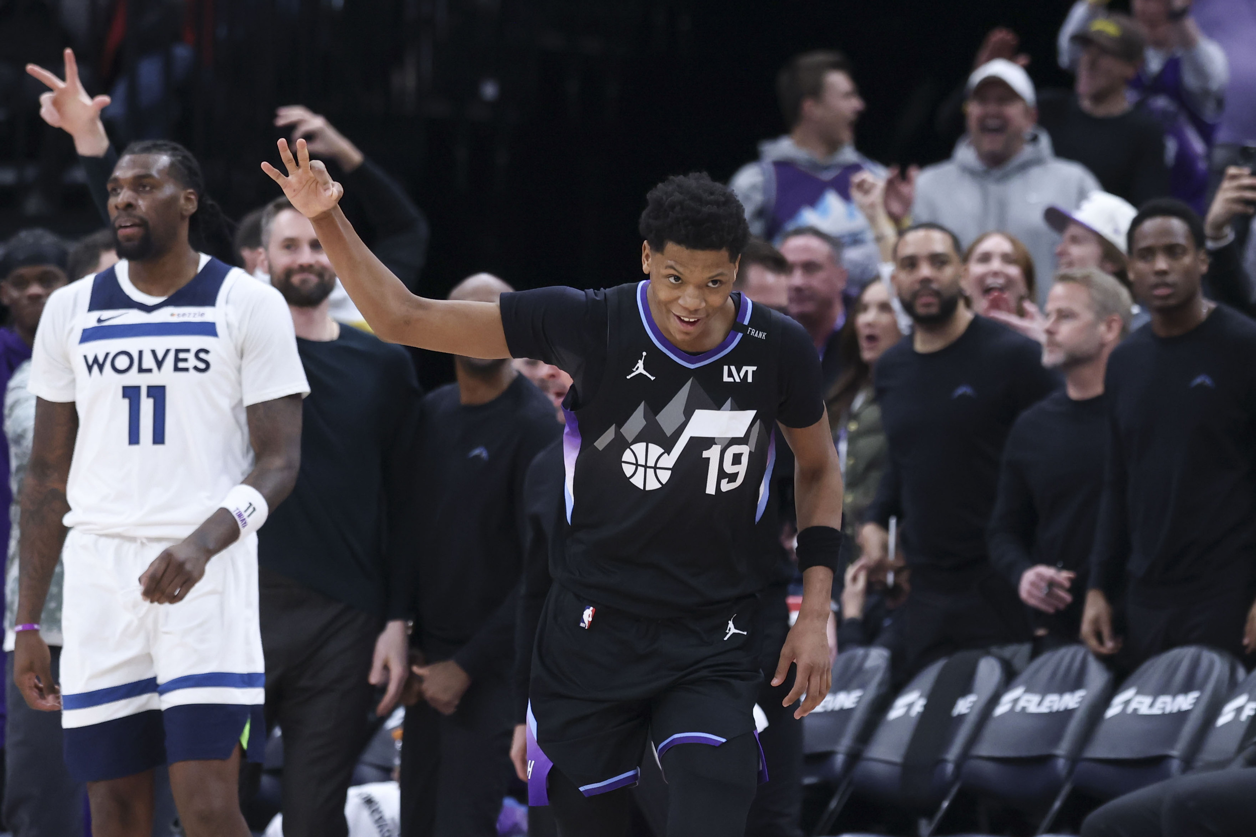 Rookie Ace Bailey's big performance helps lift Jazz to stunning win ...