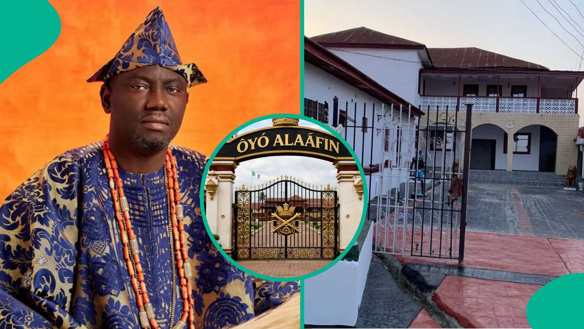Alaafin of Oyo's stunning palace renovation sparks debate over unusual ...