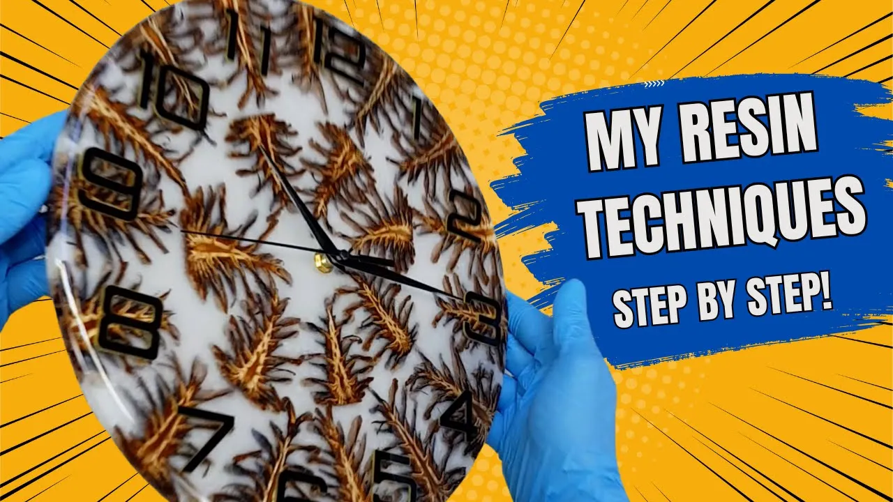 How to make a unique pine cone epoxy resin clock