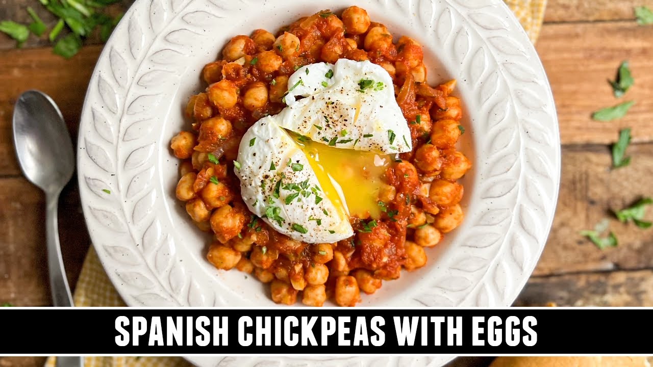 Spanish chickpeas with eggs | One of the best chickpea recipes ever