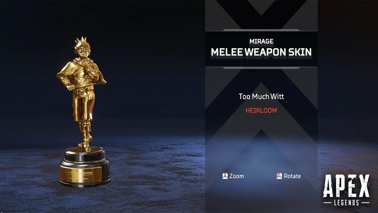 Apex Legends season 5 Mirage heirloom and full event showcase