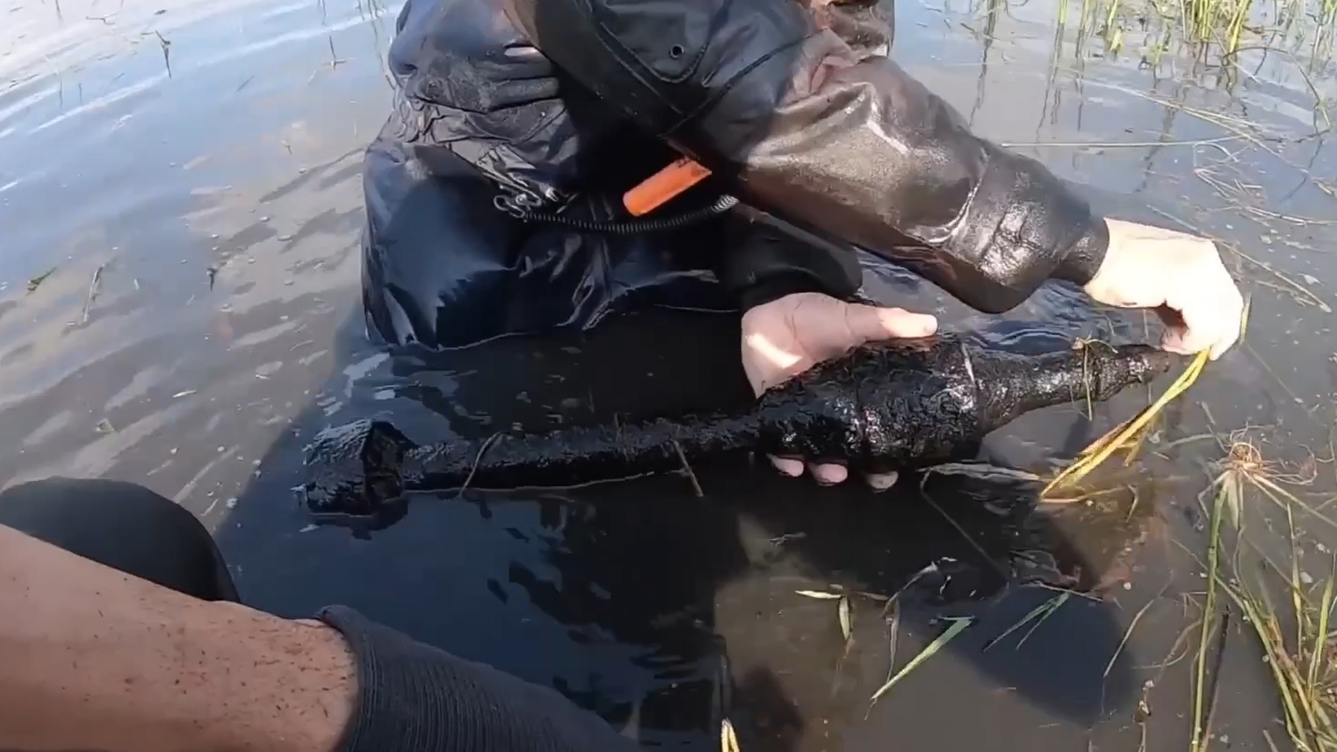 WWII anti tank rockets found resting underwater after eighty years