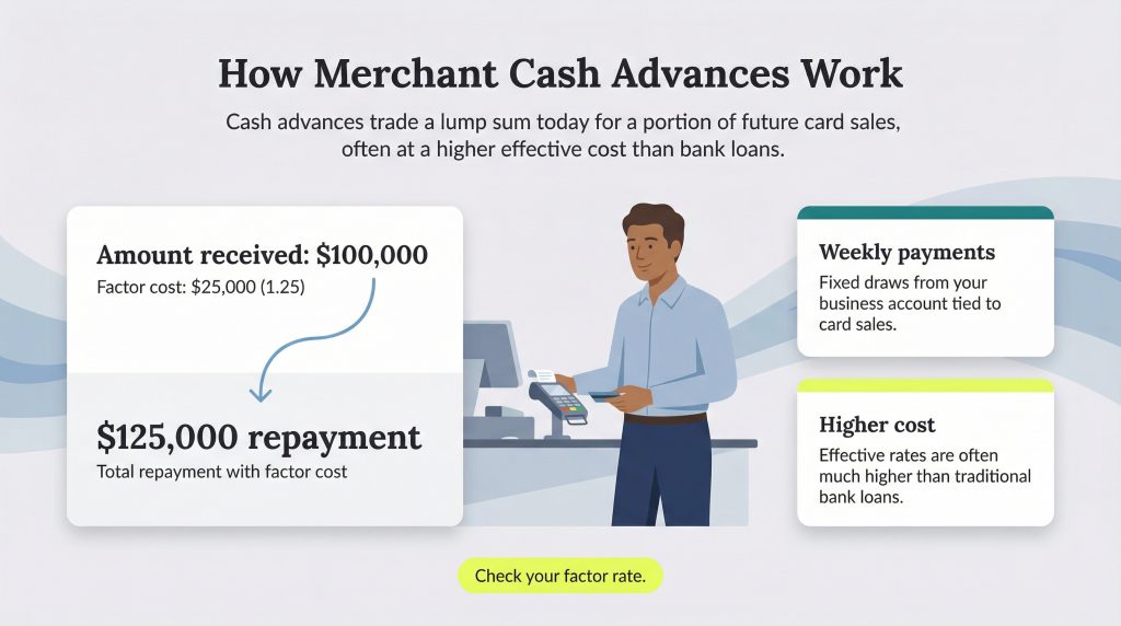 What are merchant cash advances and working capital loans?
