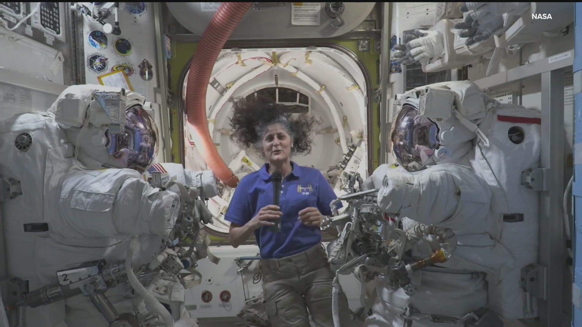 NASA astronaut Suni Williams, who was stuck at the space station for ...