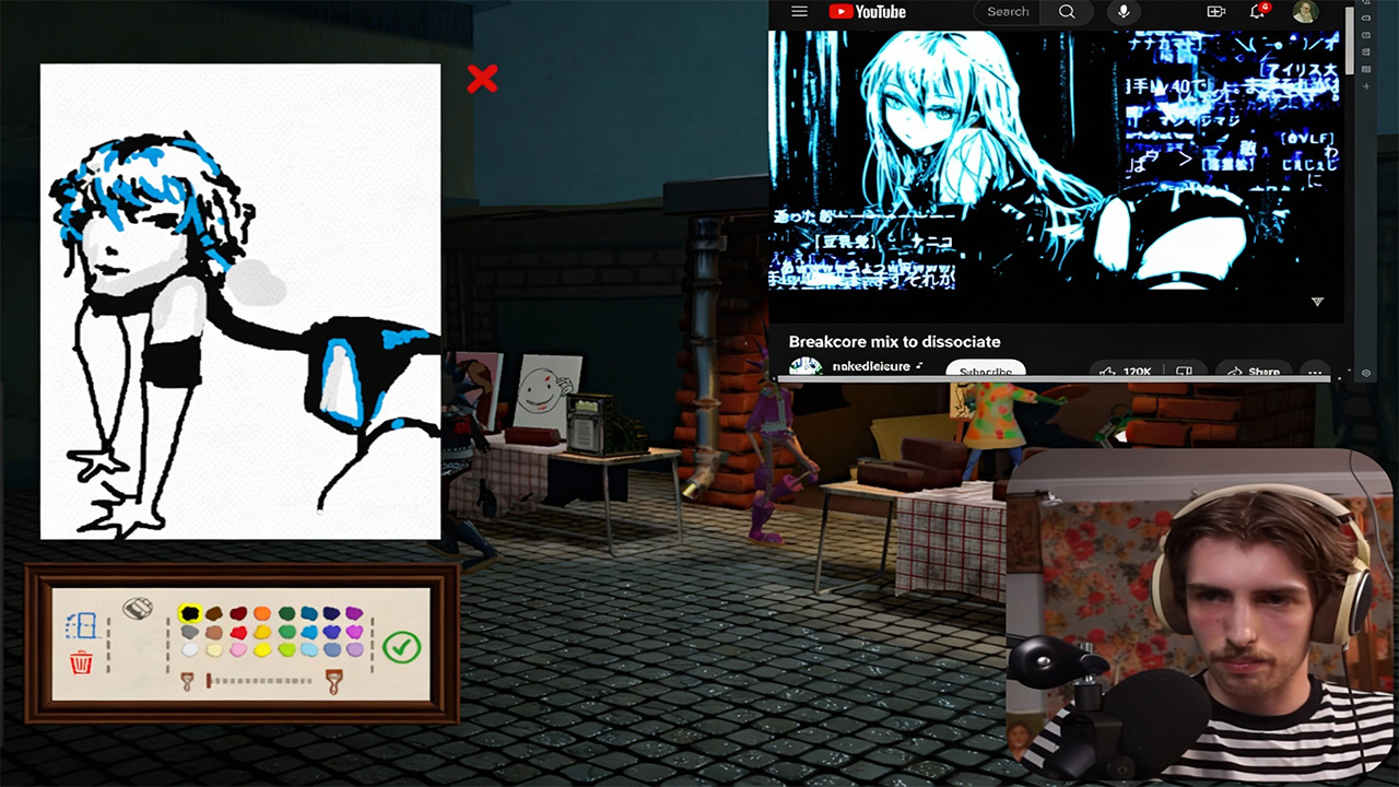 Struggling artist simulator: Oil painter players fight hunger through art